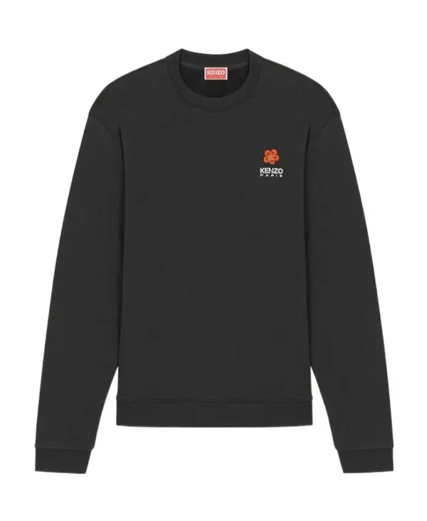 Kenzo Boke Flower Crest Logo Embroidered Crewneck Sweatshirt