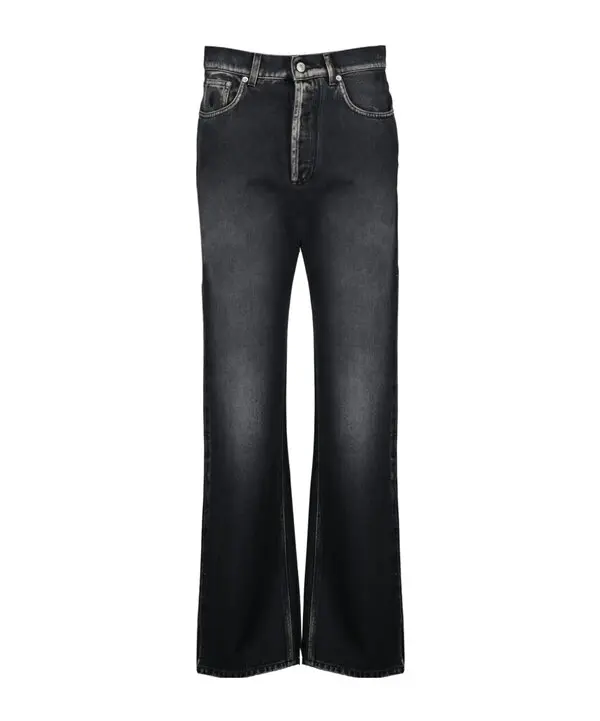 Moschino Faded Flare Jeans - Black