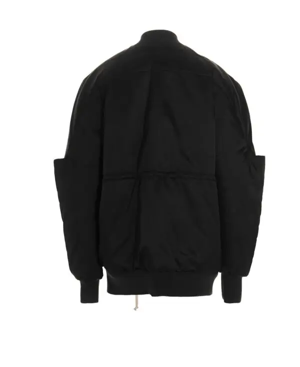 Rick Owens Drawstring Waist Bomber Jacket