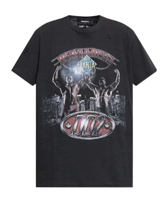 Dsquared2 Supervintage Dyed Cigarette Fit T-shirt