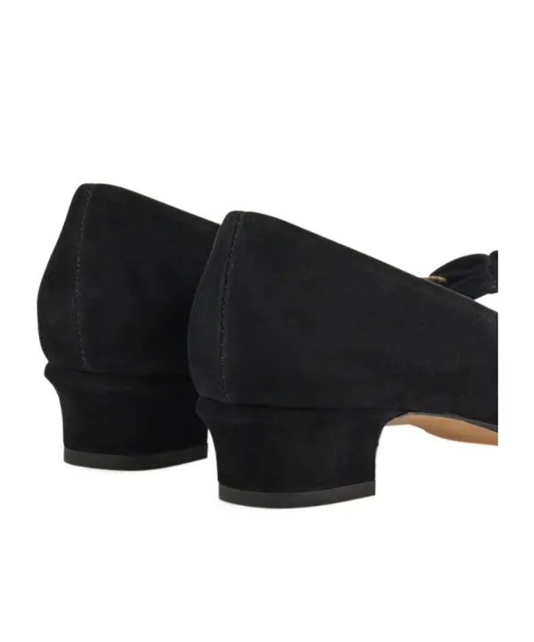 FERRAGAMO Vara Bow Block Heel Pumps - Black