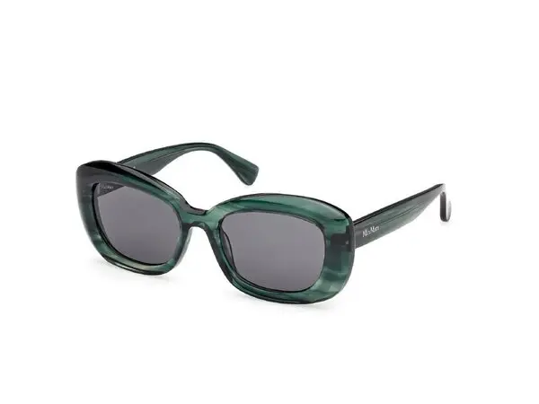 Max Mara Elizabeth Square Frame Sunglasses - Green