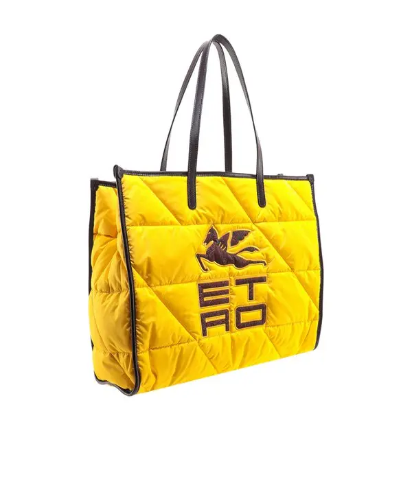 Etro Quilted Logo-appliqué Shoulder Bag