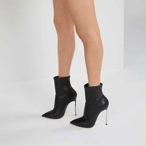 Casadei Blade Ankle Boots - Black