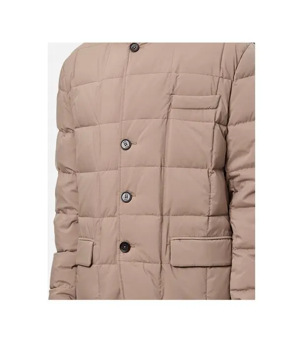 FAY Quilted Padded Coat - Nude