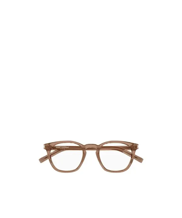 Saint Laurent Round Frame Eyeglasses - Brown
