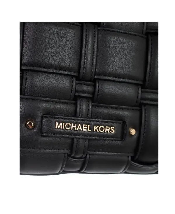 Michael Kors Ivy Woven Leather Tote Bag