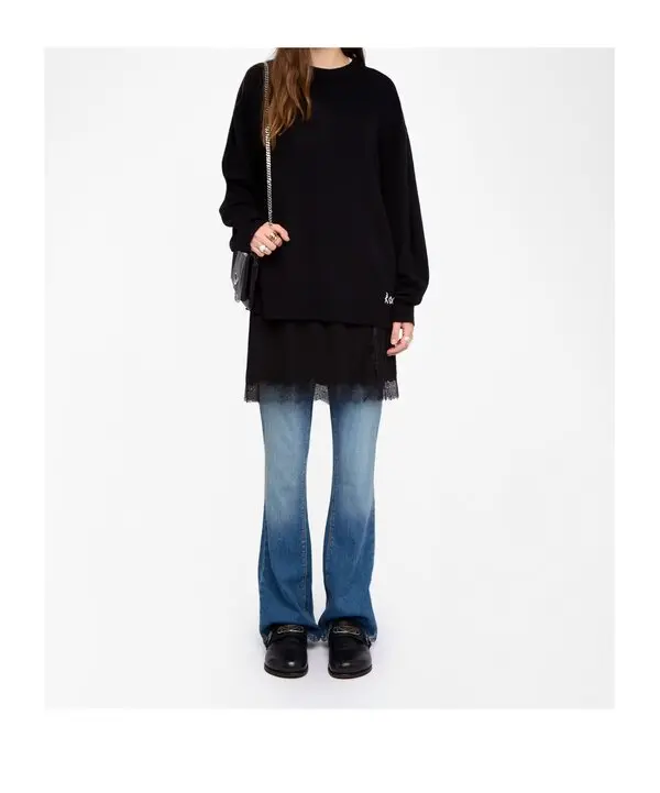 Zadig&Voltaire Oversized Embroidered Knit Jumper