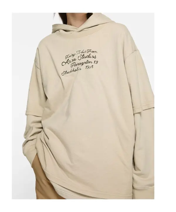 Acne Studios Layered Hooded Sweatshirt