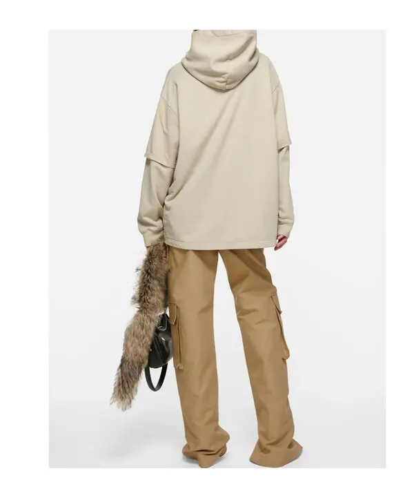 Acne Studios Layered Hooded Sweatshirt