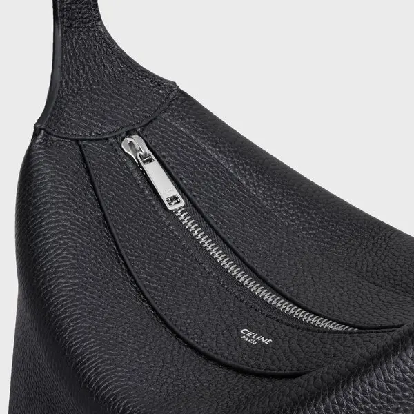 Celine Harry Grained Calfskin Crossbody Bag - Black