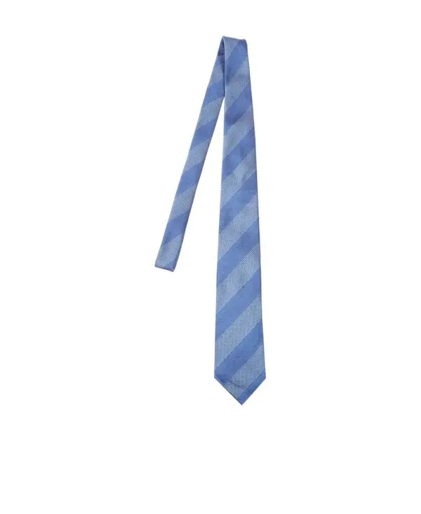 TOM FORD Striped Neck Tie - Blue