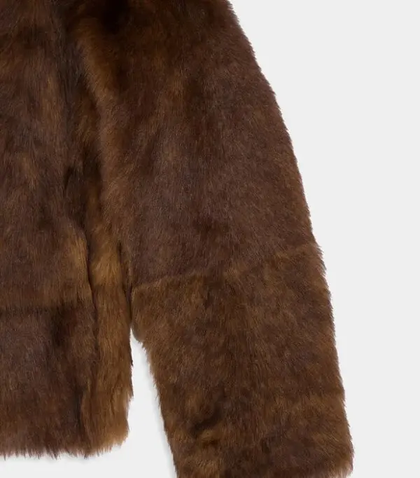 Zimmermann Long Sleeve Shearling Leather Jacket - Brown