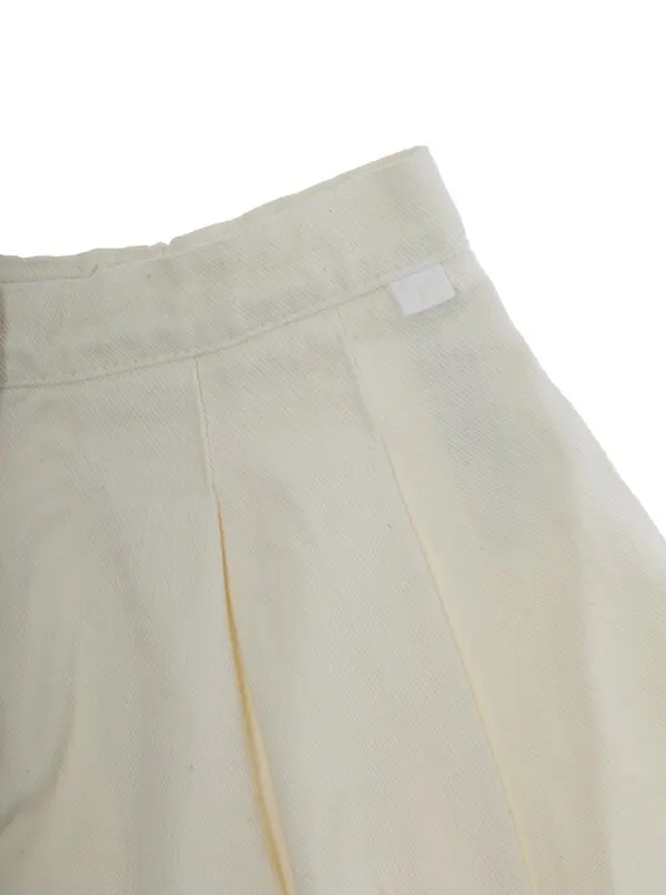 IL GUFO Button Detailed Pleated Skirt