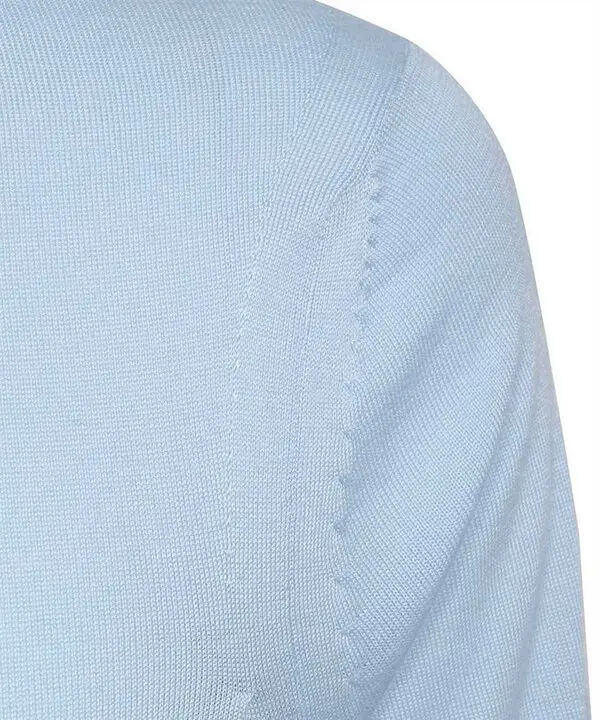 TOM FORD Fine Knit Turtleneck Sweater With Long Sleeves - Blue