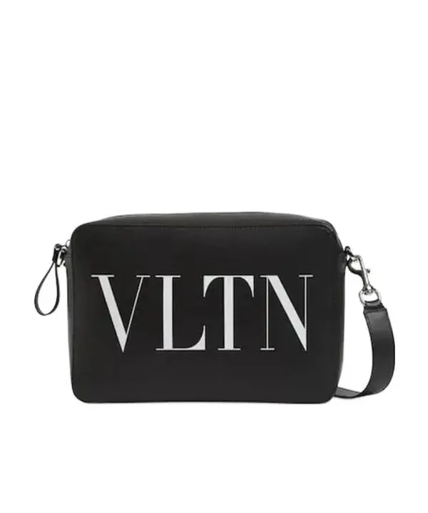 Valentino Garavani Vltn Logo Shoulder Bag - Black