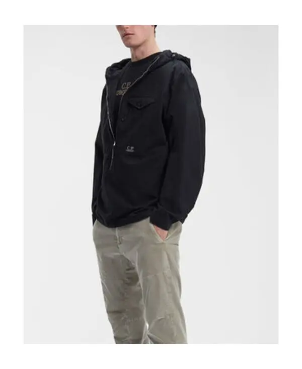 C.P. COMPANY Embroidered-logo Utility Windbreaker