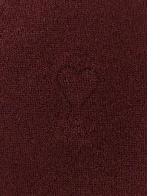 AMI Paris V-neck Buttoned Cardigan - Brown