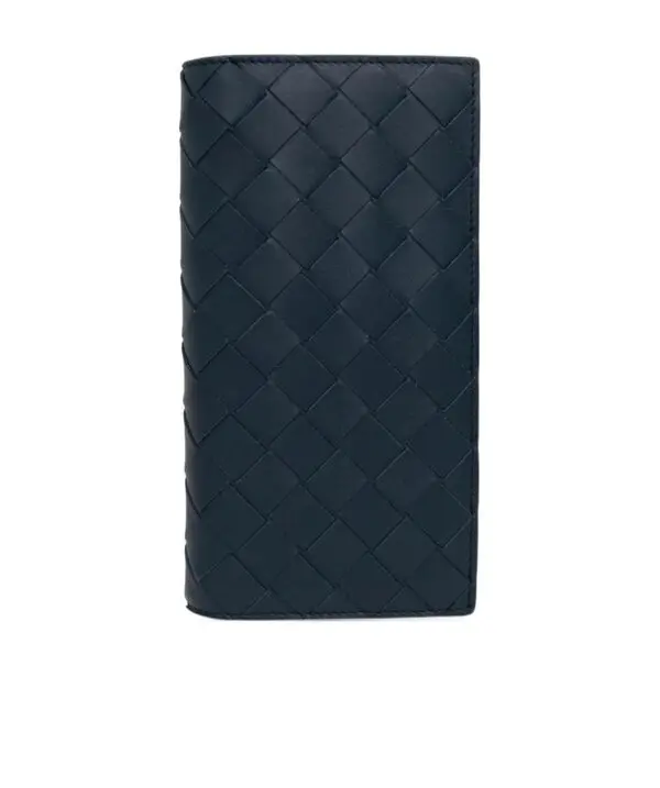 Bottega Veneta Logo Wallet - Blue