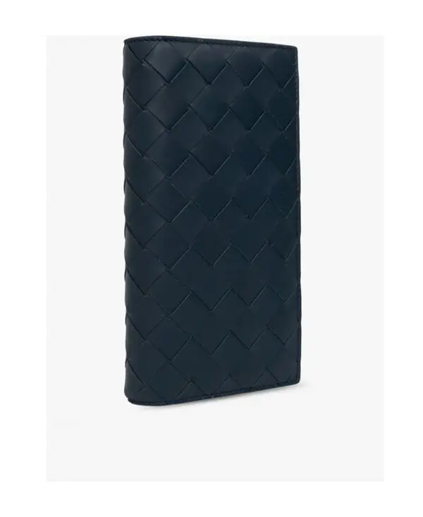 Bottega Veneta Logo Wallet - Blue