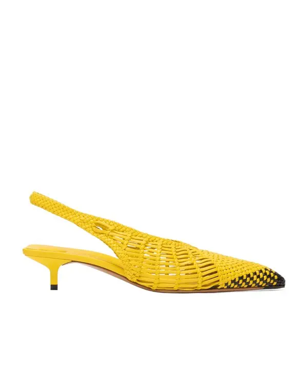 Jacquemus Low Cubisto Banane Sling-backs - Yellow