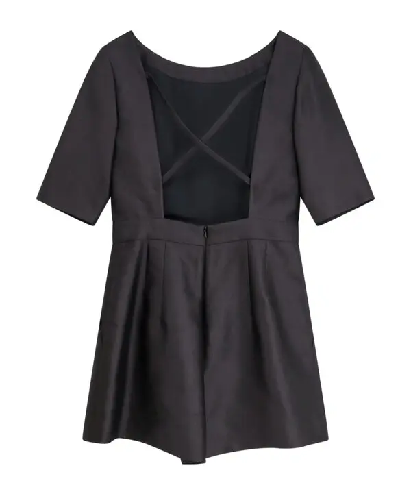 Max Mara Sandalo Boat Neck Open-back Playsuit