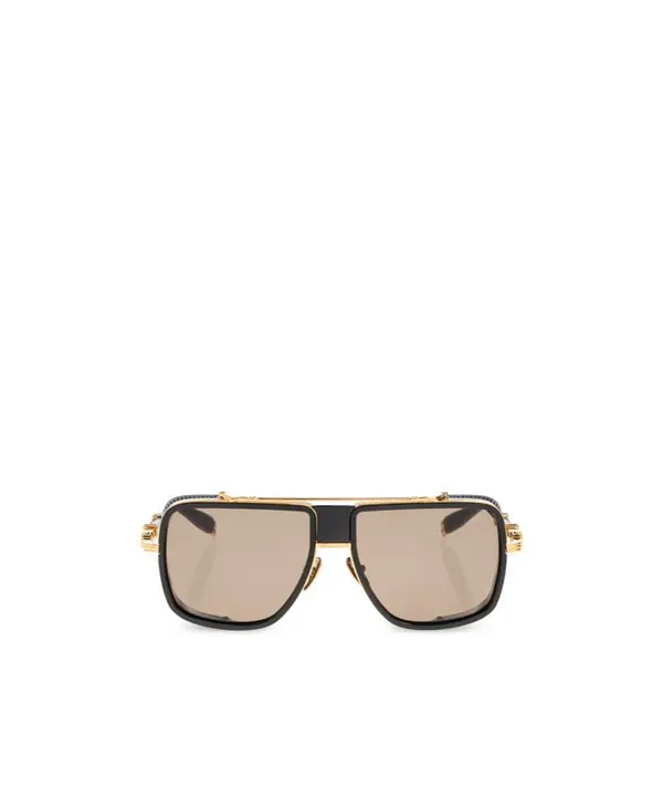 Balmain Full-frame Sunglasses With Graphic Pattern - Nude