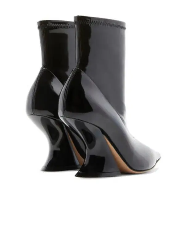 Casadei Elodie Patent Ankle Boots