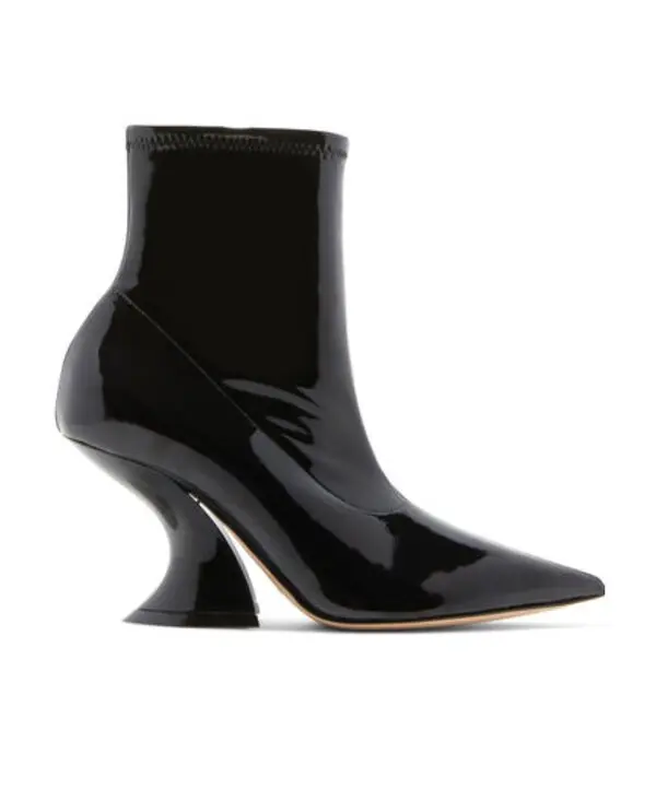 Casadei Elodie Patent Ankle Boots