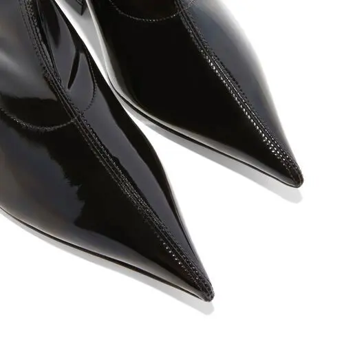 Casadei Elodie Patent Ankle Boots