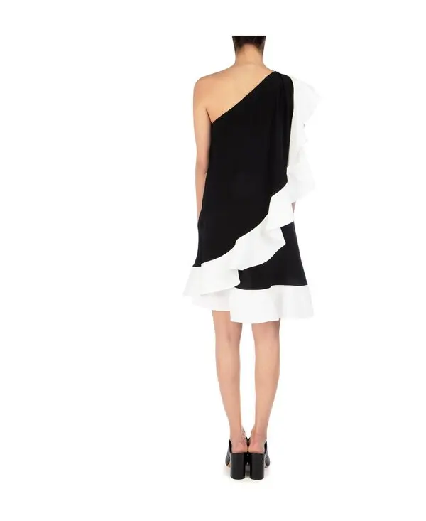 Givenchy One Shoulder Ruffle Dress