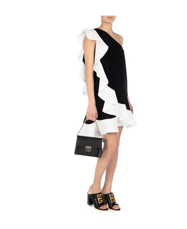 Givenchy One Shoulder Ruffle Dress