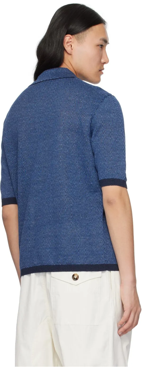 Bottega Veneta Patterned Short-sleeved Polo Shirt