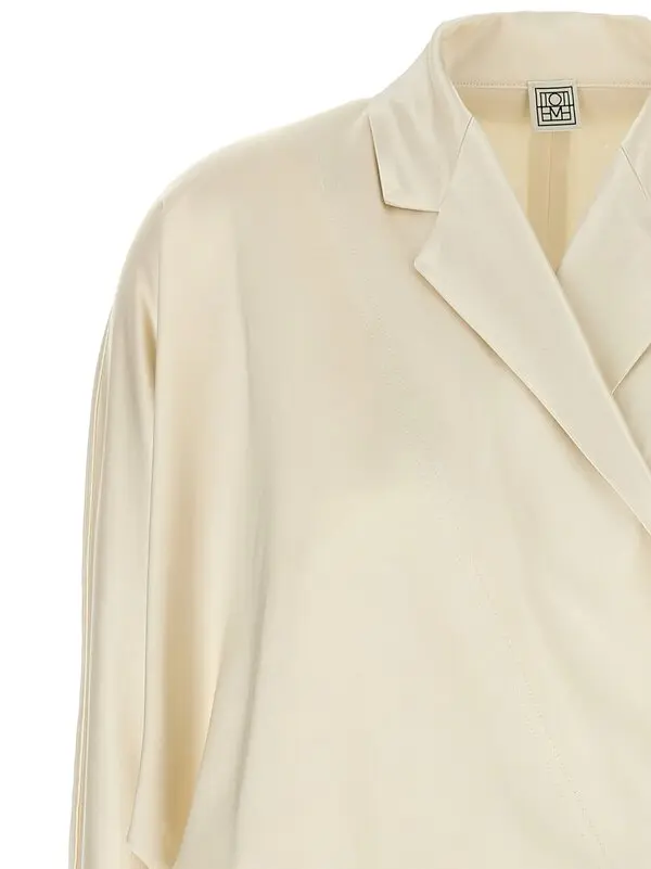 TOTEME Asymmetrical Wrap Shirt