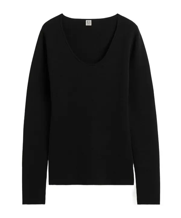 TOTEME Long-sleeved Knitwear - Black