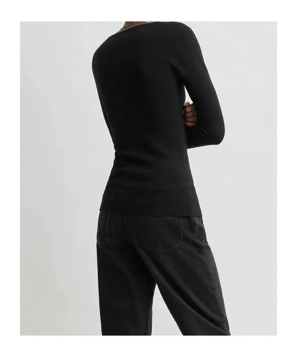 TOTEME Long-sleeved Knitwear - Black