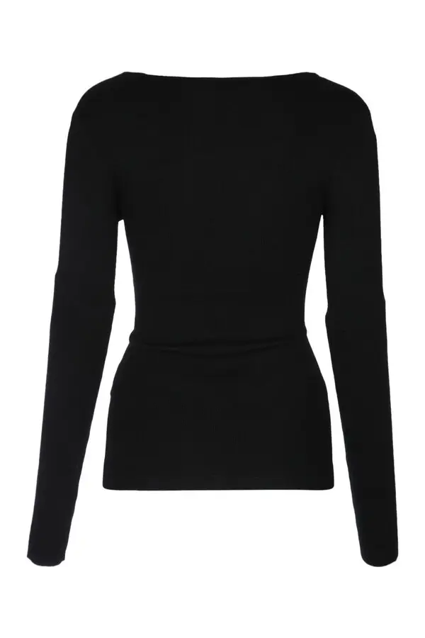 TOTEME Long-sleeved Knitwear - Black