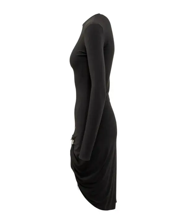 Coperni Asymmetrical Mini Dress With Buckle Detail