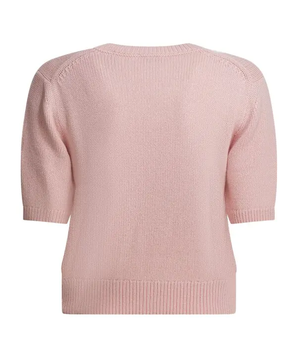 Burberry Equestrian Rider Pattern Short Sleeve Knit Jumper