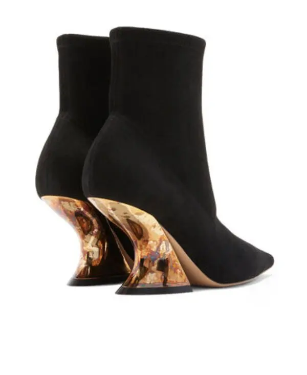Casadei Elodie Sculpted Heel Ankle Boots