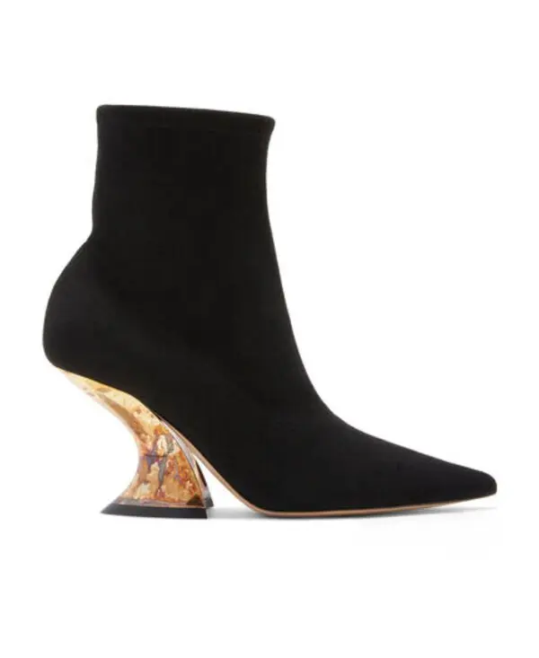 Casadei Elodie Sculpted Heel Ankle Boots