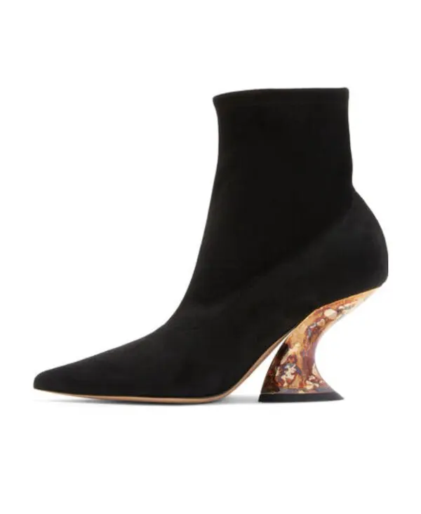 Casadei Elodie Sculpted Heel Ankle Boots