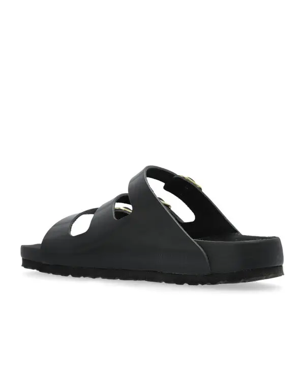 BIRKENSTOCK Florida Slip-on Sandals With Buckle Details - Black
