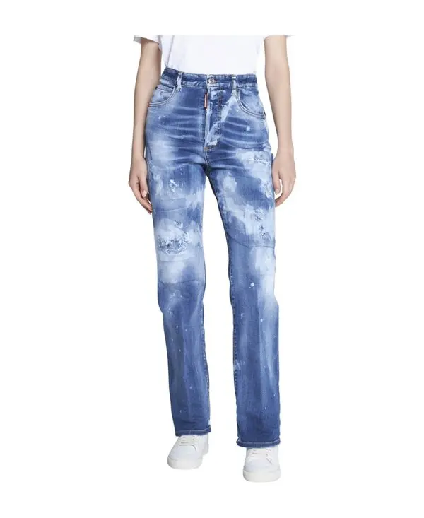 Dsquared2 High-waisted Straight Leg Jeans