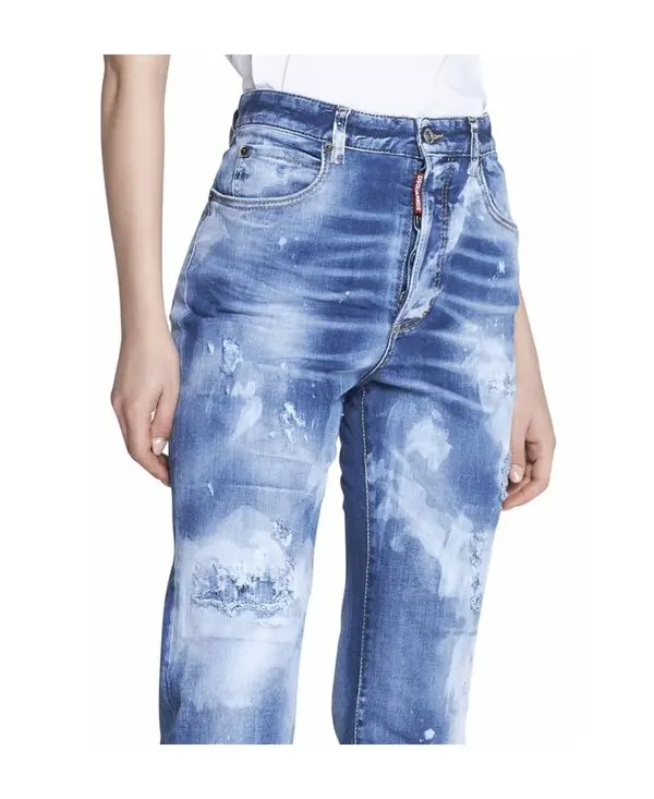 Dsquared2 High-waisted Straight Leg Jeans