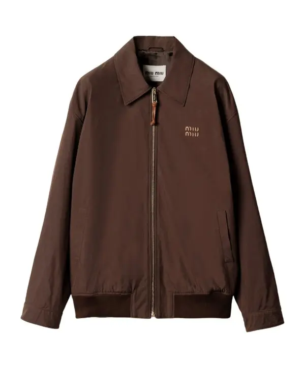 Miu Miu Long-sleeved Zip-up Jacket