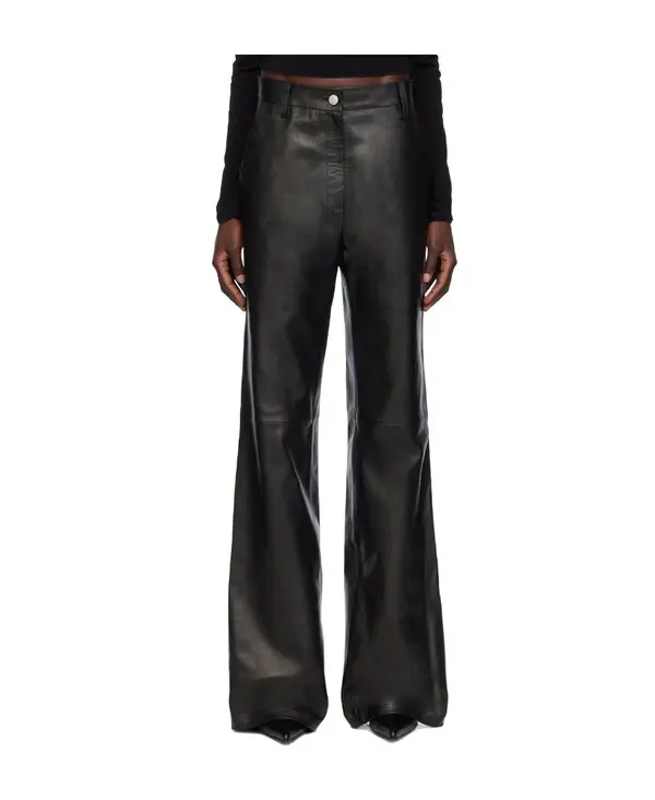 Magda Butrym Horn Shaped Spliced Casual Pants