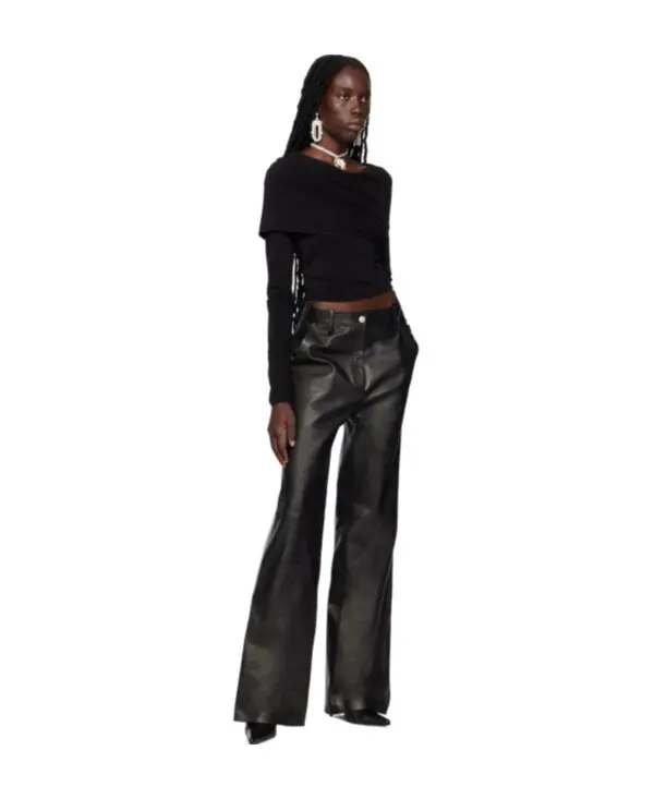 Magda Butrym Horn Shaped Spliced Casual Pants