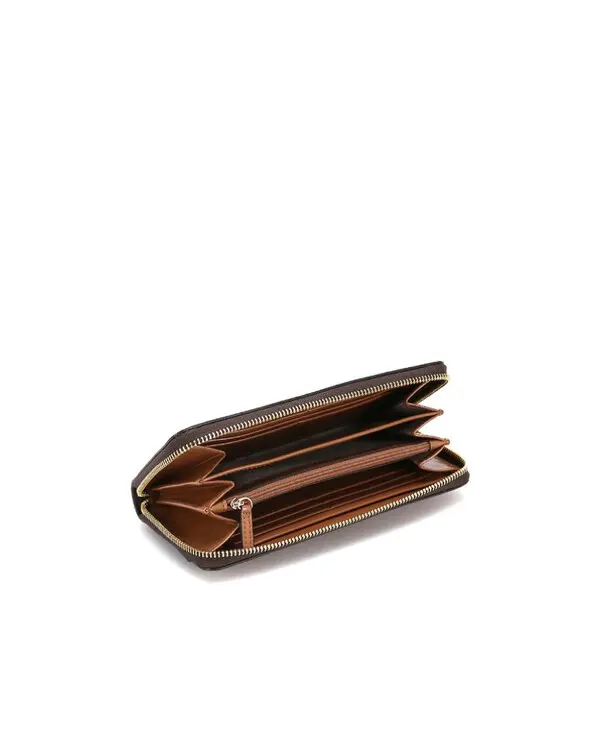 Michael Kors Logo Plaque Zipped Wallet