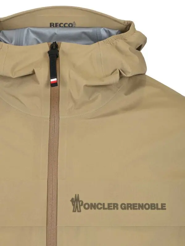 Moncler Hooded Shell Jacket - Light Brown